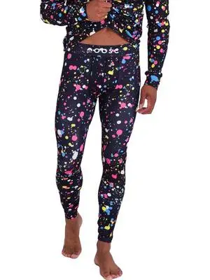 OOSC Baselayer Pant - Black With Colorful Splatter