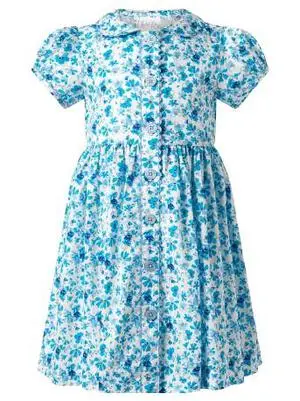 RACHEL RILEY Floral Button-front Dress - Blue