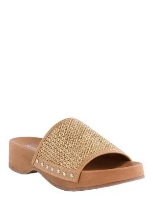 Seychelles Fantasy Raffia Platform Sandal - Tan