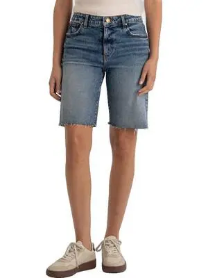 Kut From The Kloth High-waisted Denim Bermuda Shorts - Vigor