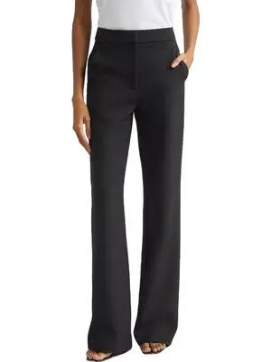 Veronica Beard Tonelli Straight Leg Pants - Black