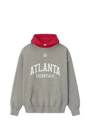Fear Of God Essentials Atlanta Falcons Hoodie - Dark Heather/red