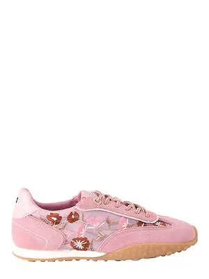 Kurt Geiger Faux-suede And Mesh Trainers - Pink Comb