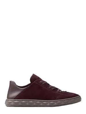 JIMMY CHOO Diamond Light Flex Suede Trainers - V Deep Merlot