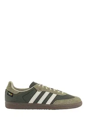 Adidas Samba Og Leather Trainers - Shadow Olive Putty G