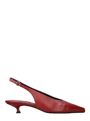 AeydĒ Camila 35 Slingback Leather Pumps - Red