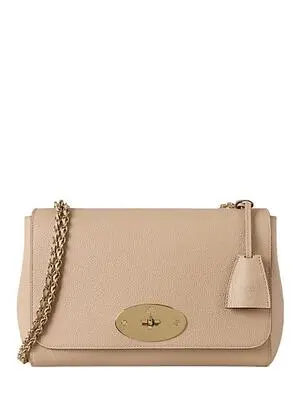 Mulberry Lily Medium Grained-leather Shoulder Bag - Crumpet