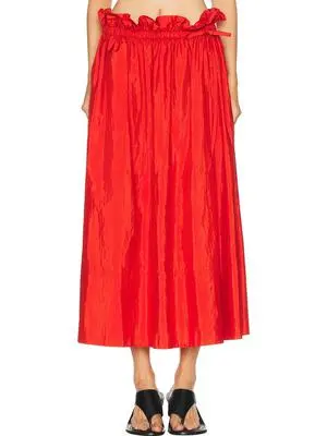 JIL SANDER Midi Skirt - Flame