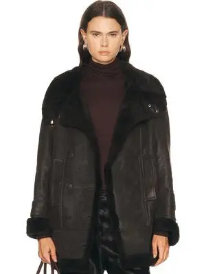 KAREN ARCANJO Kinu Shearling Coat