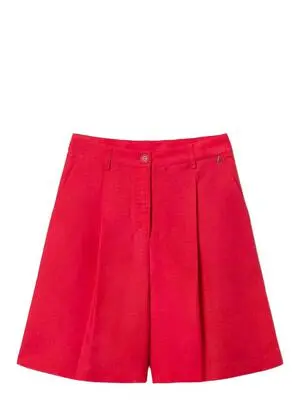 TWINSET Pleated Shorts - Red