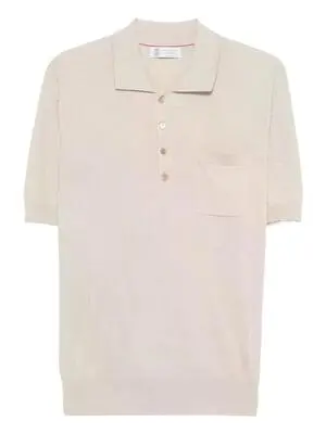 Brunello Cucinelli Pocket Polo Shirt - Neutrals
