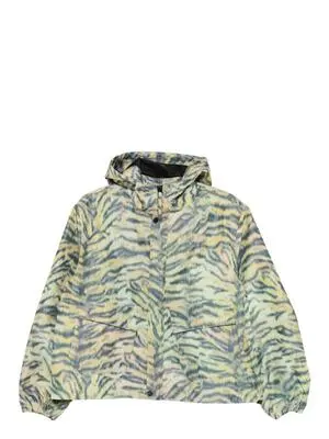 Kenzo Animal-print Hooded Jacket - Yellow