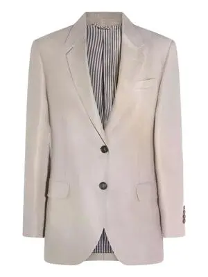 Brunello Cucinelli Linen Jacket - Neutrals