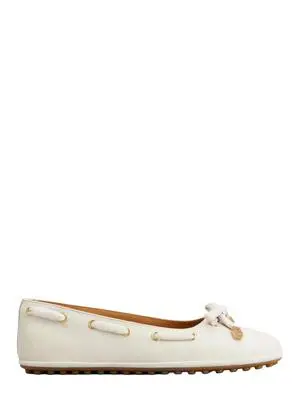 TOD'S Bow Detail Ballet Flats - Neutrals