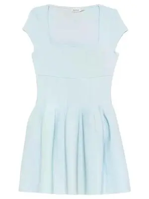 Simkhai Square-neck Mini Dress - Blue