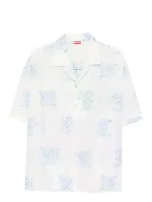 Kenzo Animals-embroidered Shirt - White
