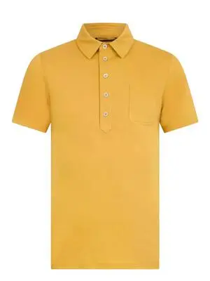 MOORER Pocket Polo Shirt - Yellow