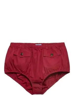 Prada Poplin Boy Shorts - Red