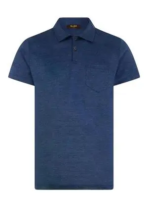 MOORER Pitigliano Polo Shirt - Blue