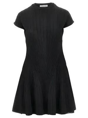 Sportmax Ribbed Mini Dress - Black