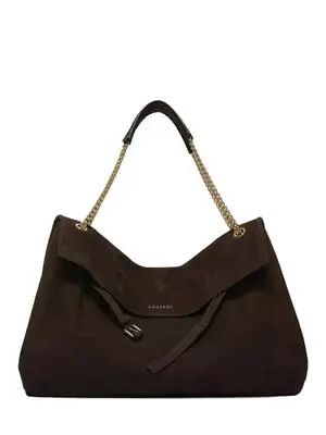 ORTIGNI Venus Chain-strap Leather Shoulder Bag - Brown
