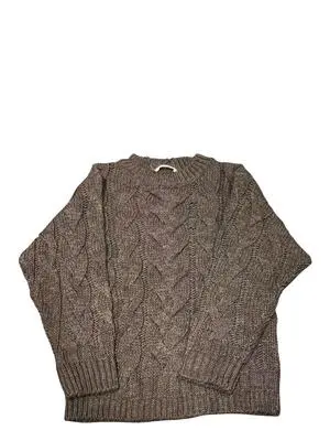 CARACTÈRE Cable-Knit Round-Neck Sweater