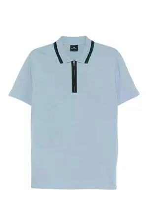Paul Smith Half-zip Polo Shirt - Blue