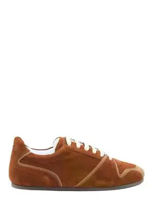 Moschino Lace-up Panelled Sneakers - Brown