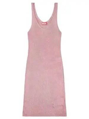DIESEL Sleeveless Midi Dress - Pink