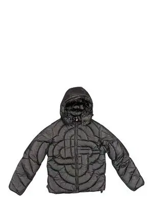 Casablanca Monogram Quilted Puffer Jacket - Black