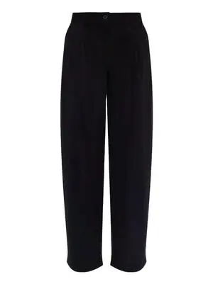 SAMSOE SAMSOE Pleated Wide Leg Trousers - Black