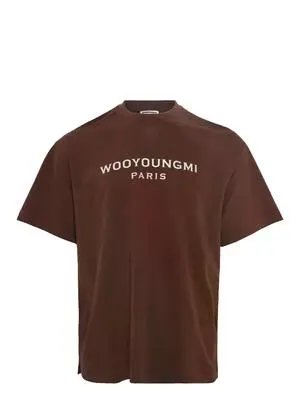 WOOYOUNGMI Logo-print T-shirt - Brown