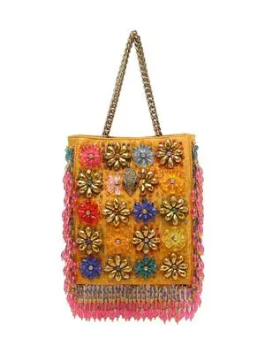 Kurt Geiger Beaded Tote Bag - Yellow