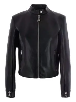Patrizia Pepe Zip-up Biker Jacket - Black