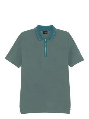 Paul Smith Zipped Polo Shirt - Green