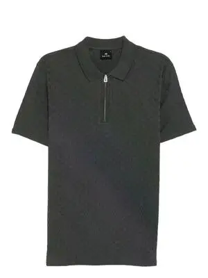 Paul Smith Zipped Polo Shirt - Grey
