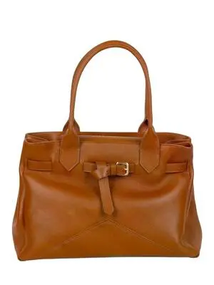 BALLANTYNE Medium Kate Leather Tote - Brown