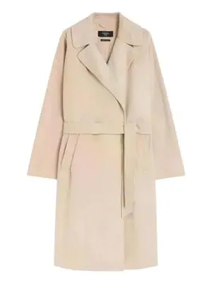 Max Mara Belted Overcoat - Neutrals