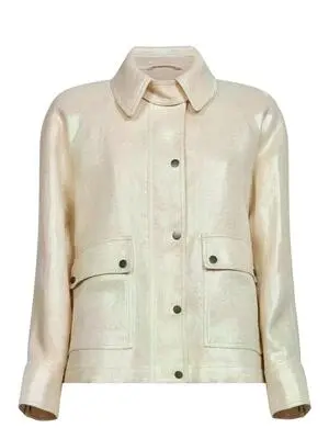 Brunello Cucinelli Buttoned Jacket - Neutrals