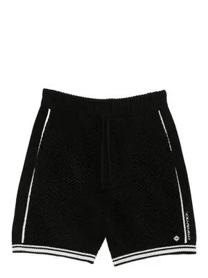 Casablanca Logo Trim Shorts - Black