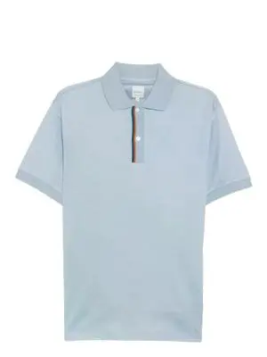Paul Smith Striped Polo Shirt - Blue