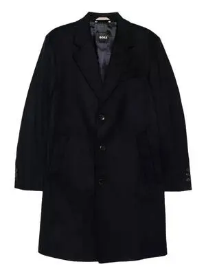 BOSS Single-breasted Coat - Blue
