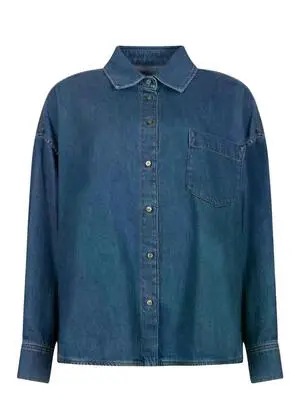 Max Mara Collared Pocket Shirt - Blue