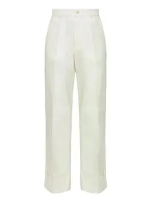 Bally Cuffed Trousers - Neutrals