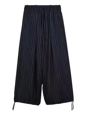 Y3 Pinstripe Trousers - Black