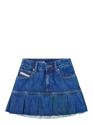 DIESEL® Denim A-Line Mini Skirt