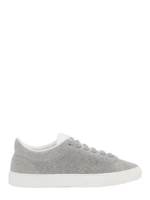 MOORER Boldini Perforated Sneakers - Grey