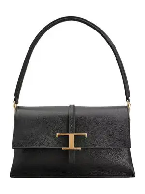 TOD'S T-logo Shoulder Bag - Black