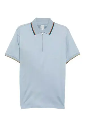 Paul Smith Striped Polo Shirt - Blue