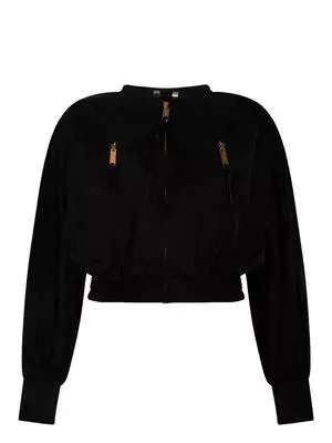 Elisabetta Franchi Zip-fastening Bomber Jacket - Black